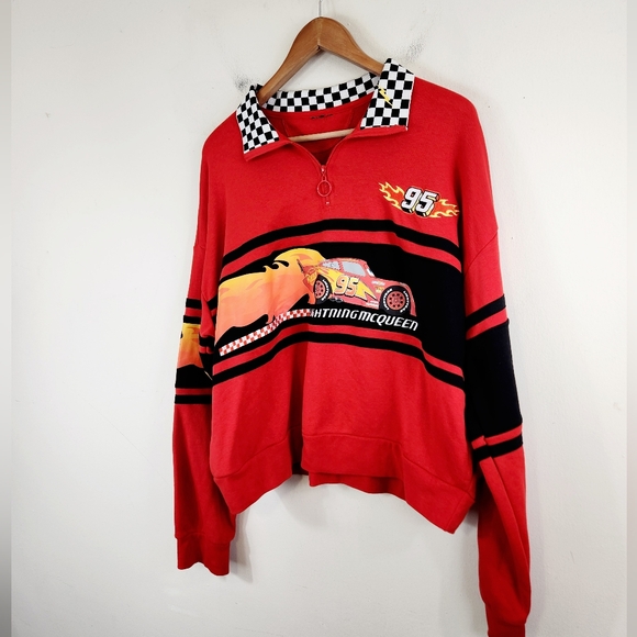 Disney | Sweaters | Pixar Disney Cars Pullover Half Zip Sweater | Poshmark